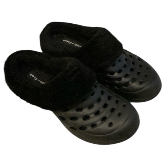 Easy Spirit | Shoes | Easy Spirit Clogs Slip On Faux Fur Size Shoes ...